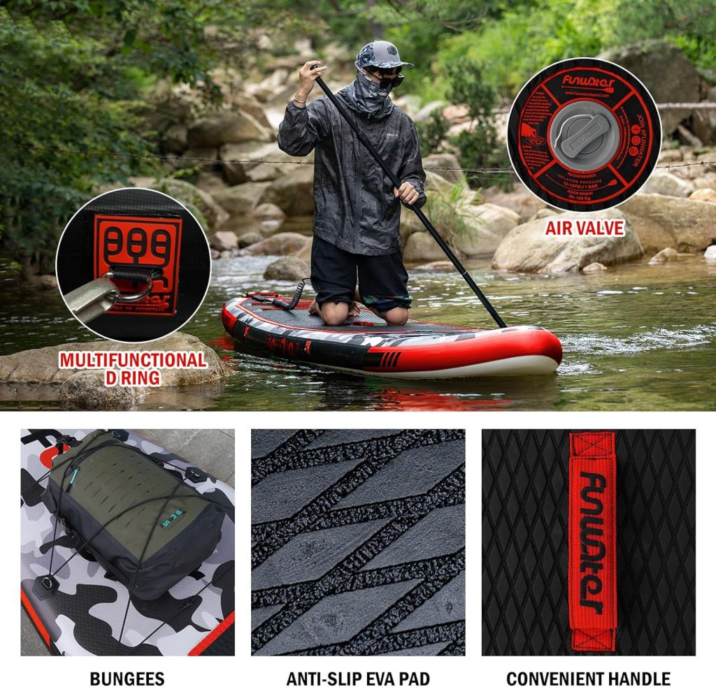 FunWater Inflatable Wide Stable with Premium SUP Paddle Board Review ...