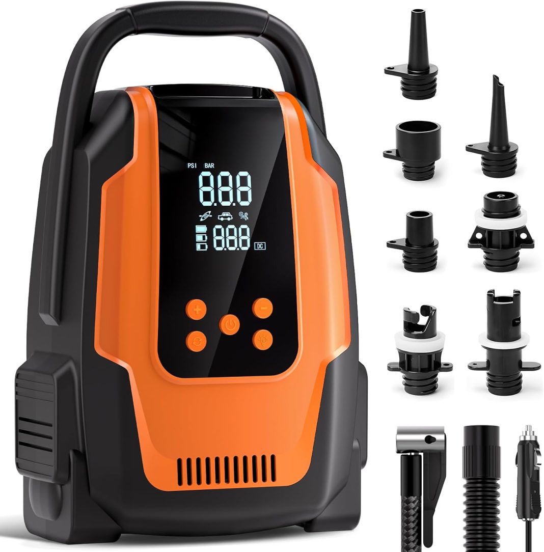Electric Paddle Board Pump 50PSI Portable SUP review | SUP Board Gear